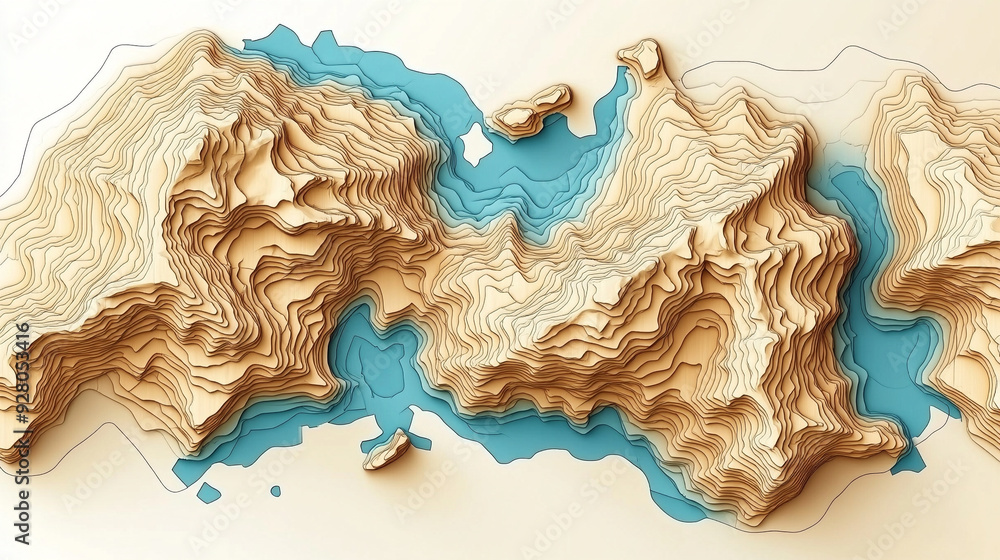 Ilustración de Stock GIS geodata mapping concept showcasing detailed ...