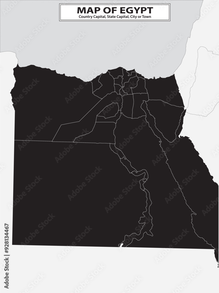Geography politics map of countries. Map of country with capital, state ...