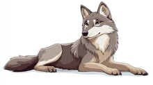 White Wolf Fantasy Cartoon Free Stock Photo - Public Domain Pictures