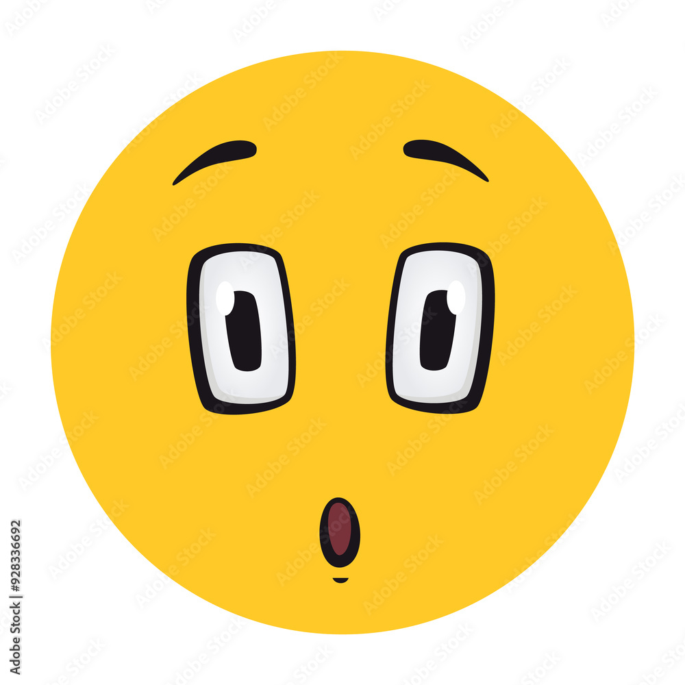 Cartoon faces. Funny face expressions, caricature emotions. Cute ...