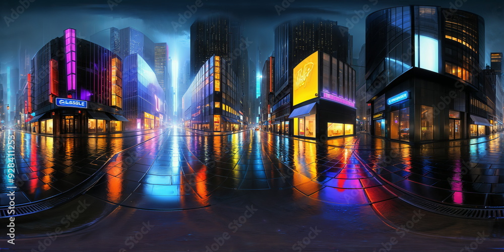 Ilustración de Stock Full 360 degrees seamless spherical panorama HDRI ...