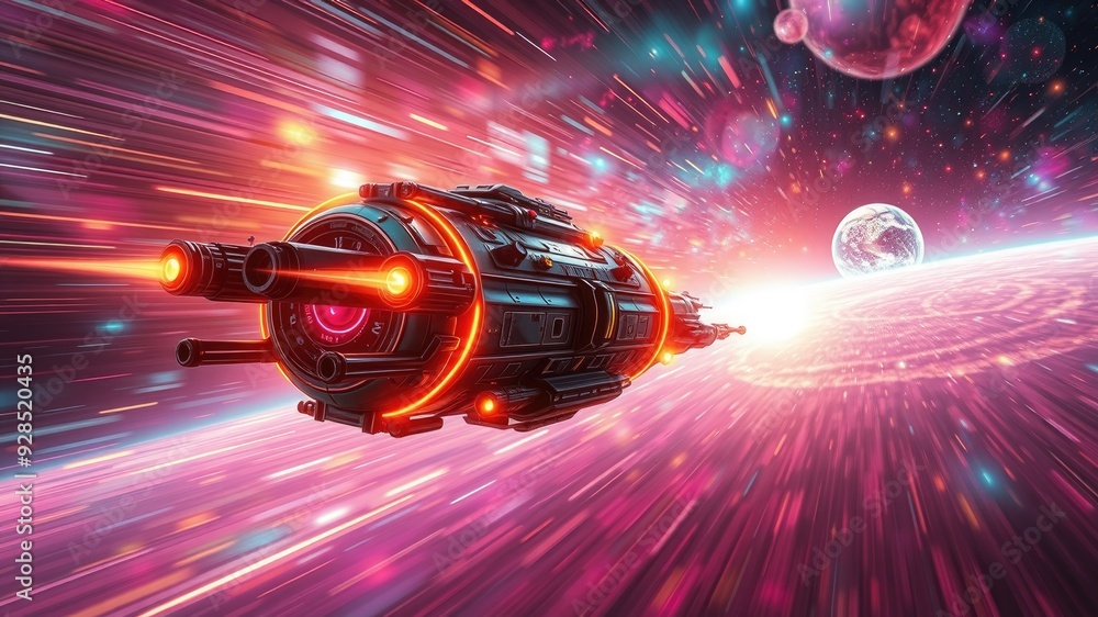 Time travel machine, Futuristic time travel machine, A high tech ...