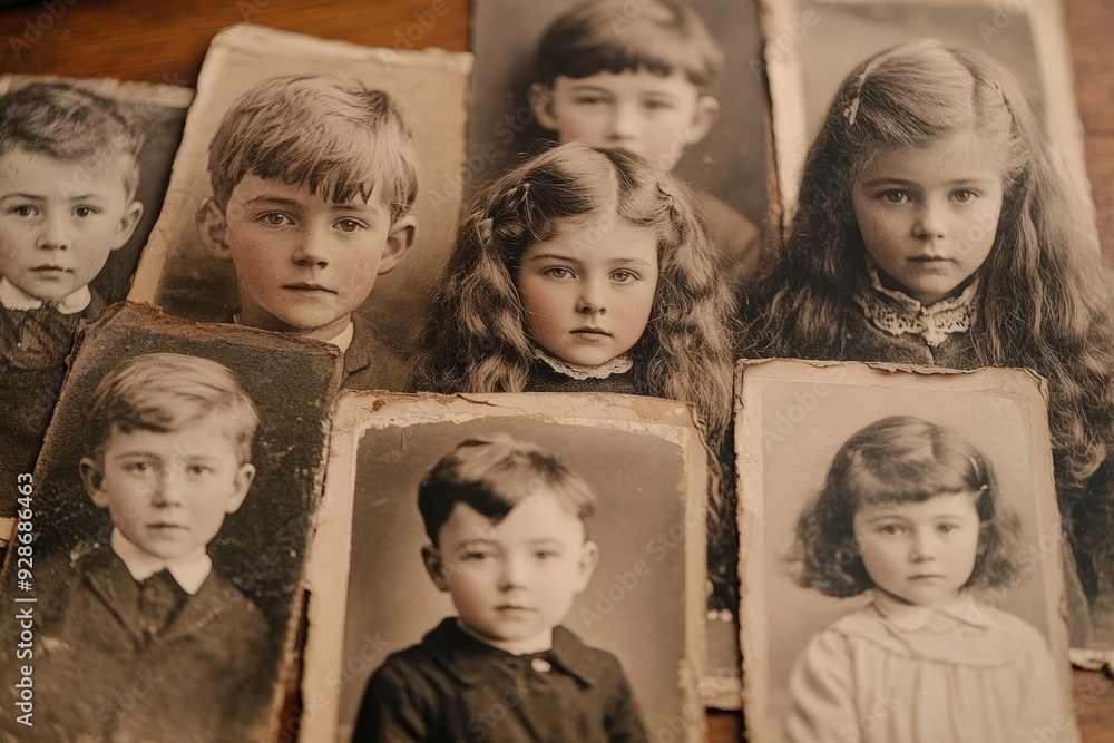 1870-1920. Portraits of English people. English family. Kids portrait ...
