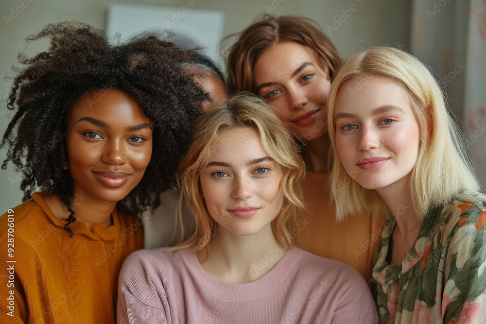Beauty and unity, this diverse group of beautiful women of all skin ...