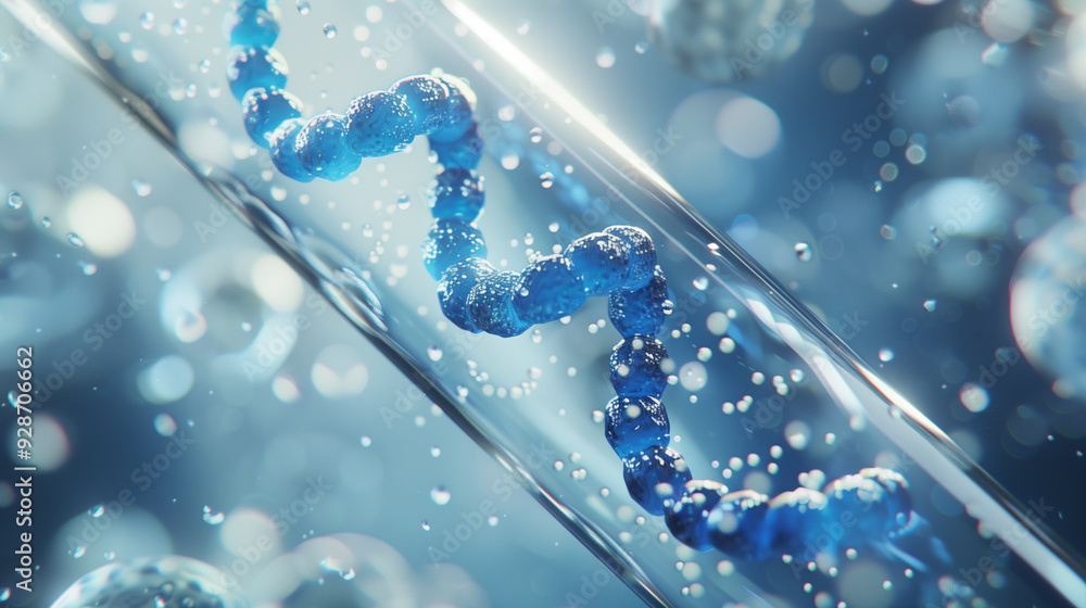 High-End Medical NDA Model Depicting Genetic Processes, Advanced 3D ...