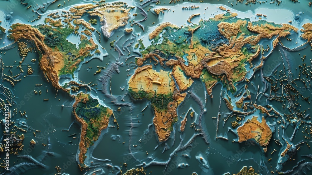 Create a world map showing the distribution of global natural disasters ...