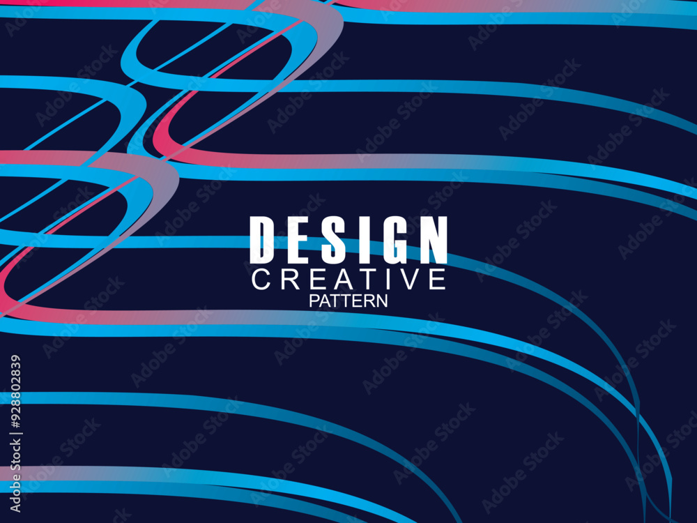 Premium background design with dark blue waving motif. Vector ...