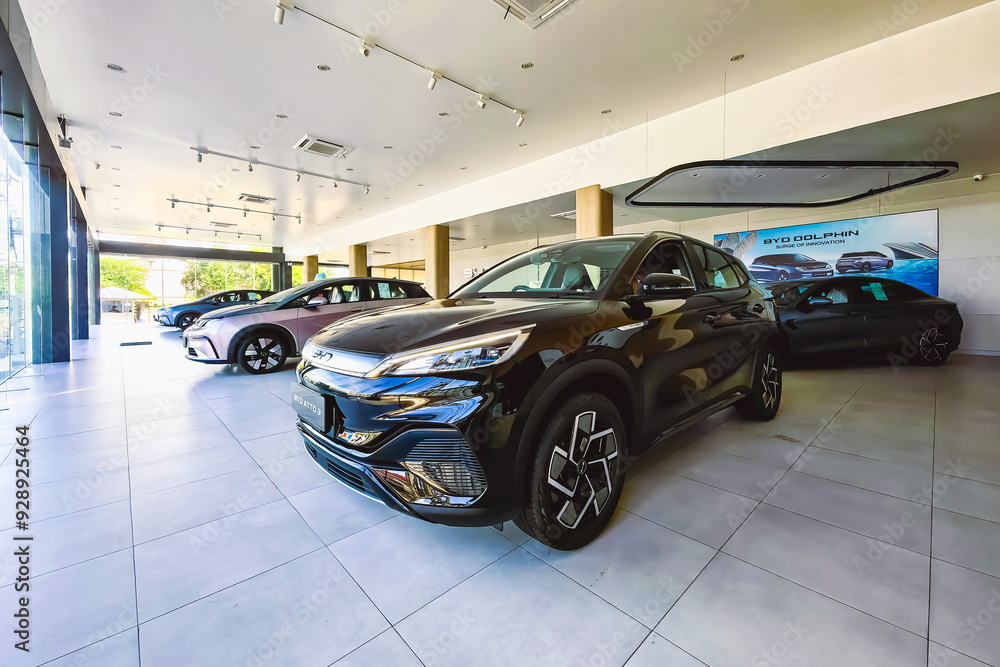 KANCHANABURI - THAILAND, JULY 6,2024 : Inside a showroom and interior ...
