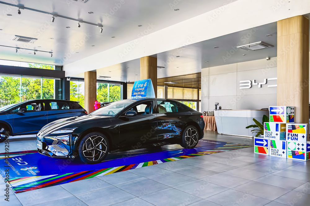 KANCHANABURI - THAILAND, JULY 6,2024 : Inside a showroom and interior ...