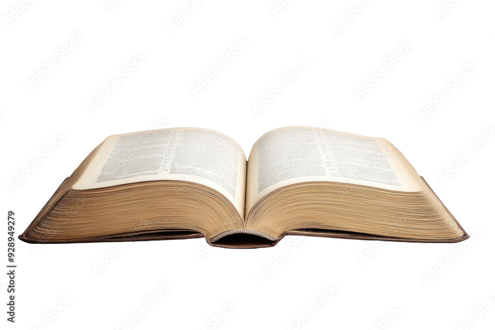 An open book displaying its pages, perfect for illustrating knowledge ...