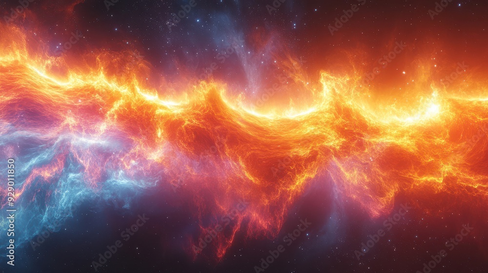 Illustration of a sonic boom wavefront with the full electromagnetic ...