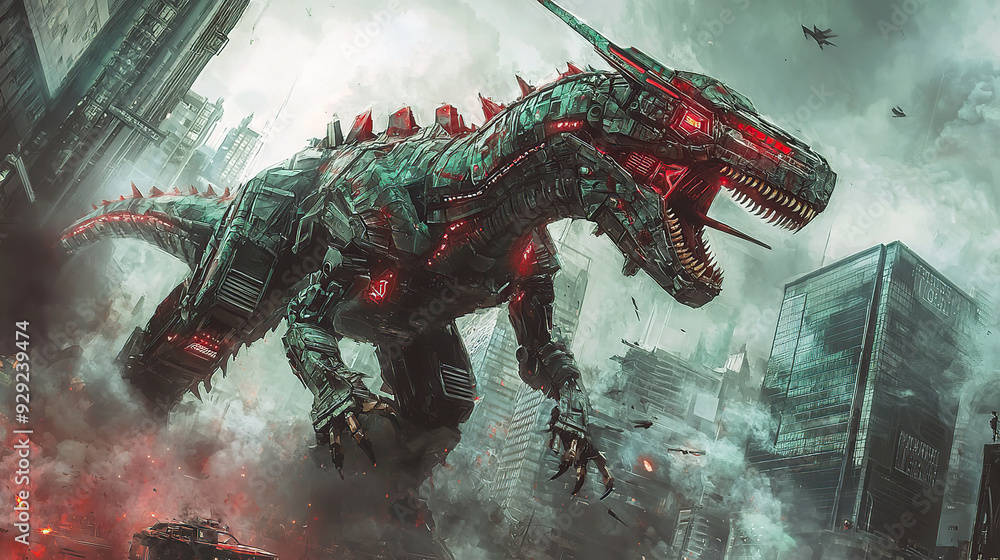 dinosaur, robot, prehistoric, automation, AI, artificial intelligence ...