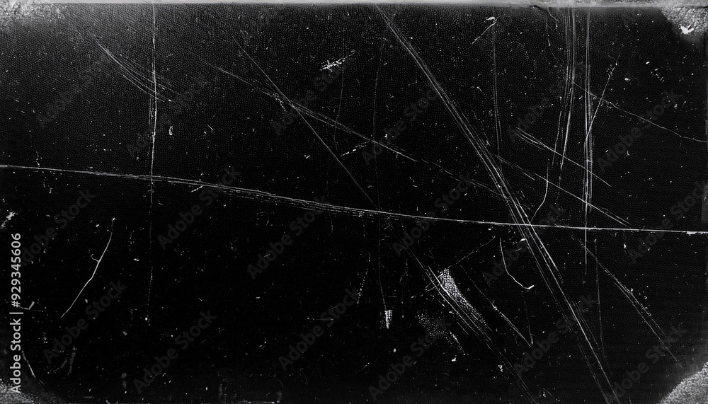 Dusty scratched and scanned old film texture with cracks; dirty grunge ...