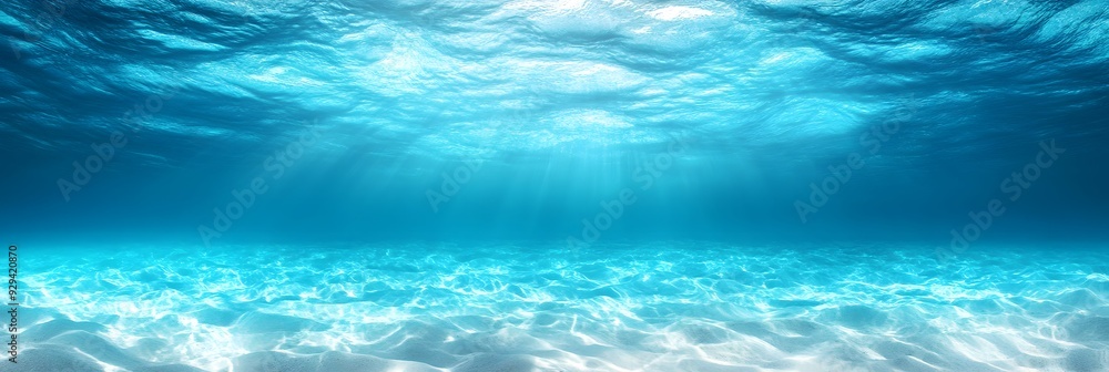water wave underwater blue ocean swimming pool wide panorama background ...