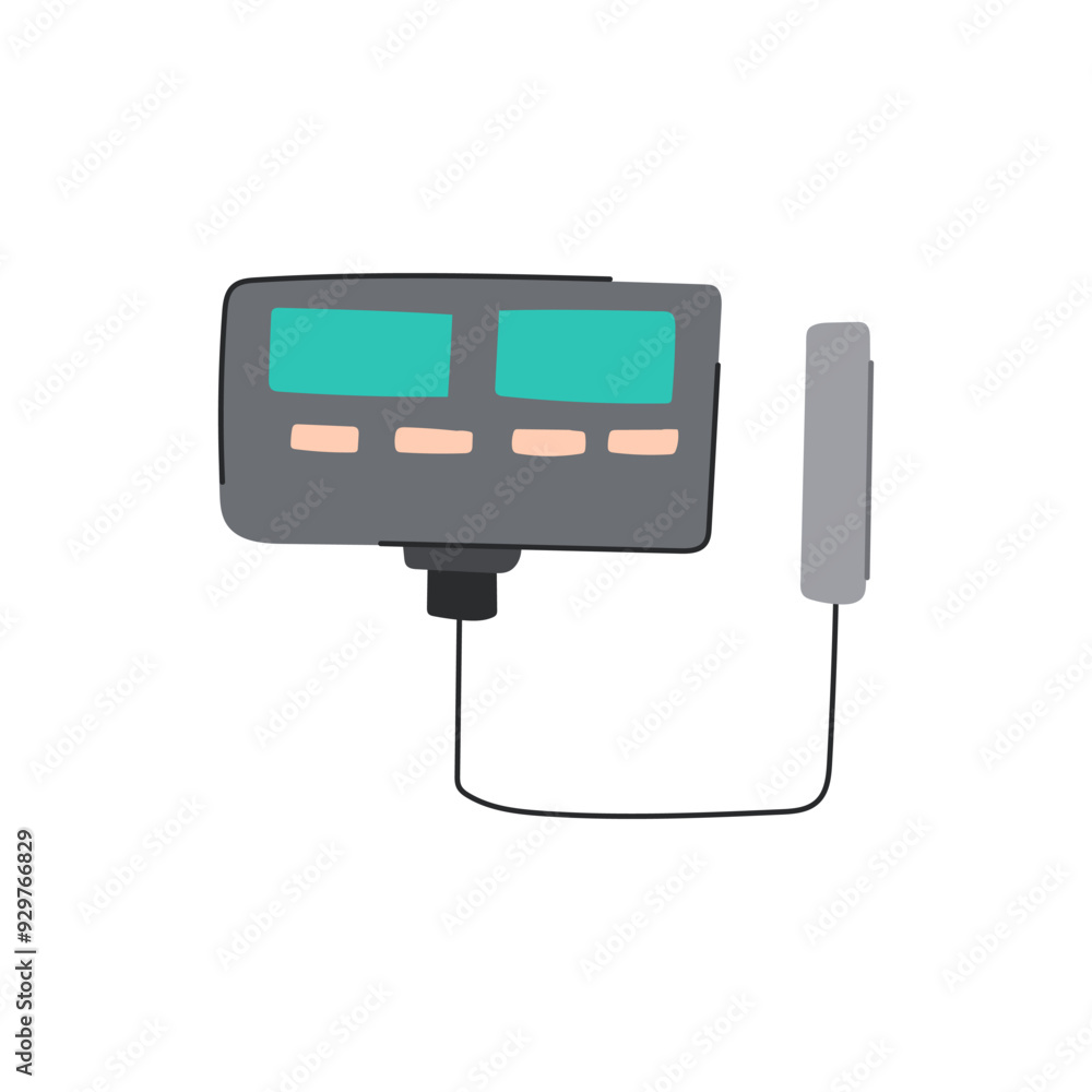 sensor ph meter cartoon. accuracy precision, digital analog, portable ...