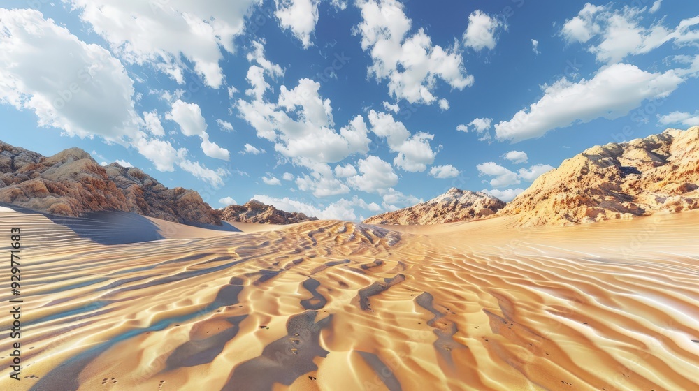 Desert heat waves and mirages create optical illusions and visual ...