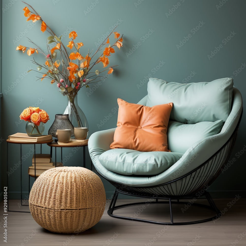 Scandinavian Style Color Palettes for Modern Home Interiors Stock ...