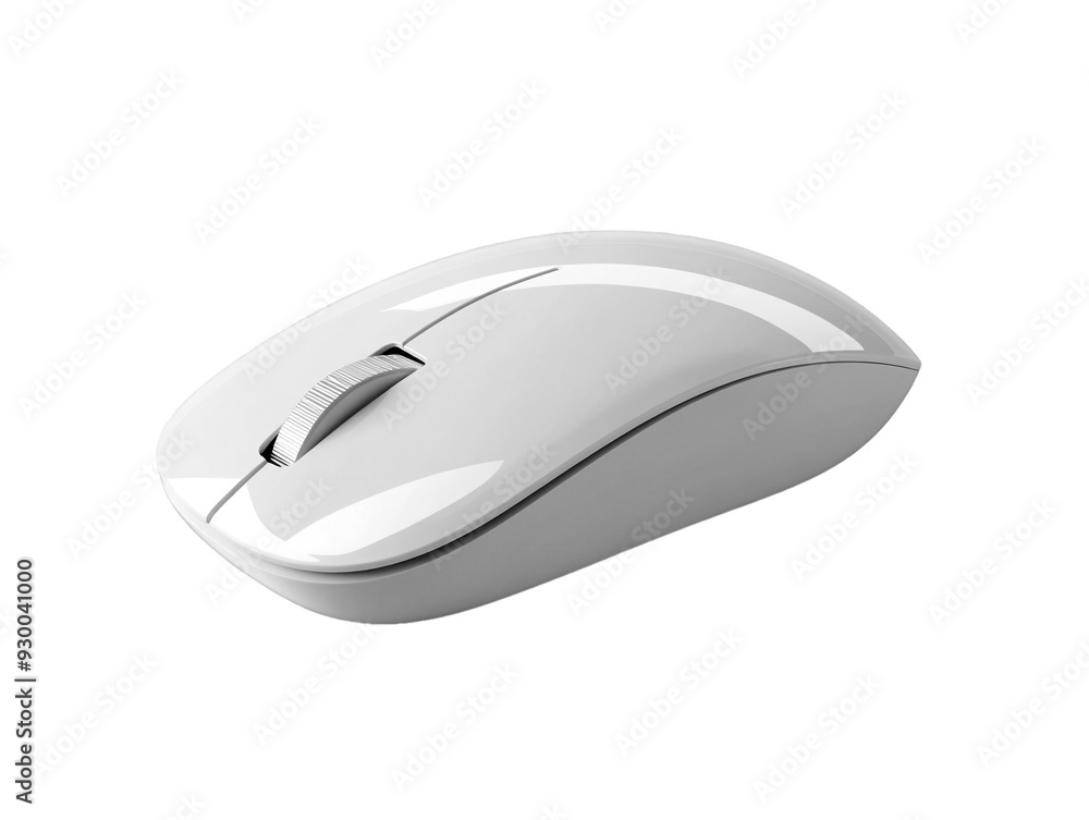 White computer mouse centered on yellow background.. PNG transparent ...