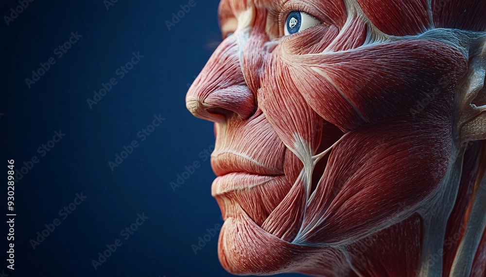 Anatomy of Human Face Muscle Fibers in Medical Setting Human Anatomy ...