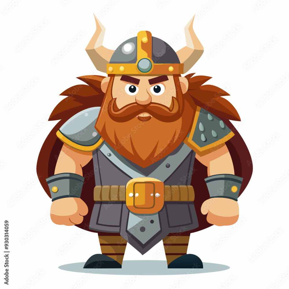cartoon vector illustration of viking Stock Vector | Adobe Stock