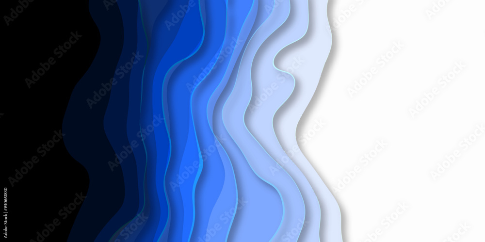 Colorful 3d render papercut effect vector wallpaper for desktop ...