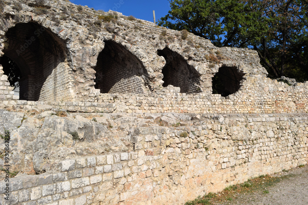 Arènes de Cimiez , amphitheatre of Cimiez, Nice, France Stock Photo ...