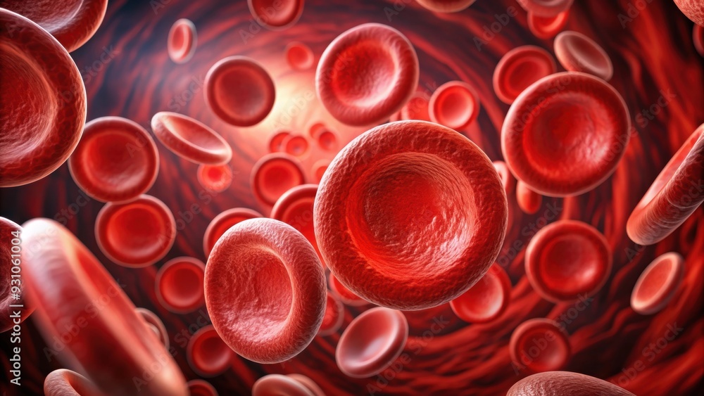 showcasing the red blood cell system , red blood cells, medical, health ...
