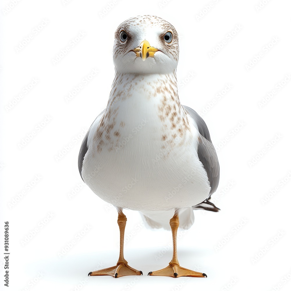 Portrait of a seagull full body standing front vie 399 bird, seagull ...