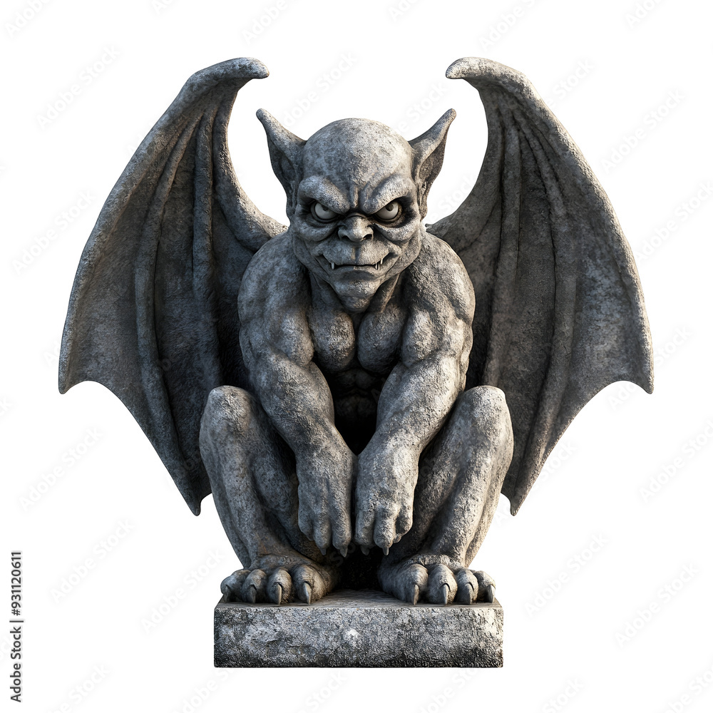 Photography of a Gemstone Gargoyle on Plain White Background ...