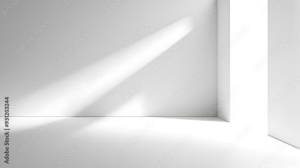 Design a pure white background with a very faint gradient effect ...