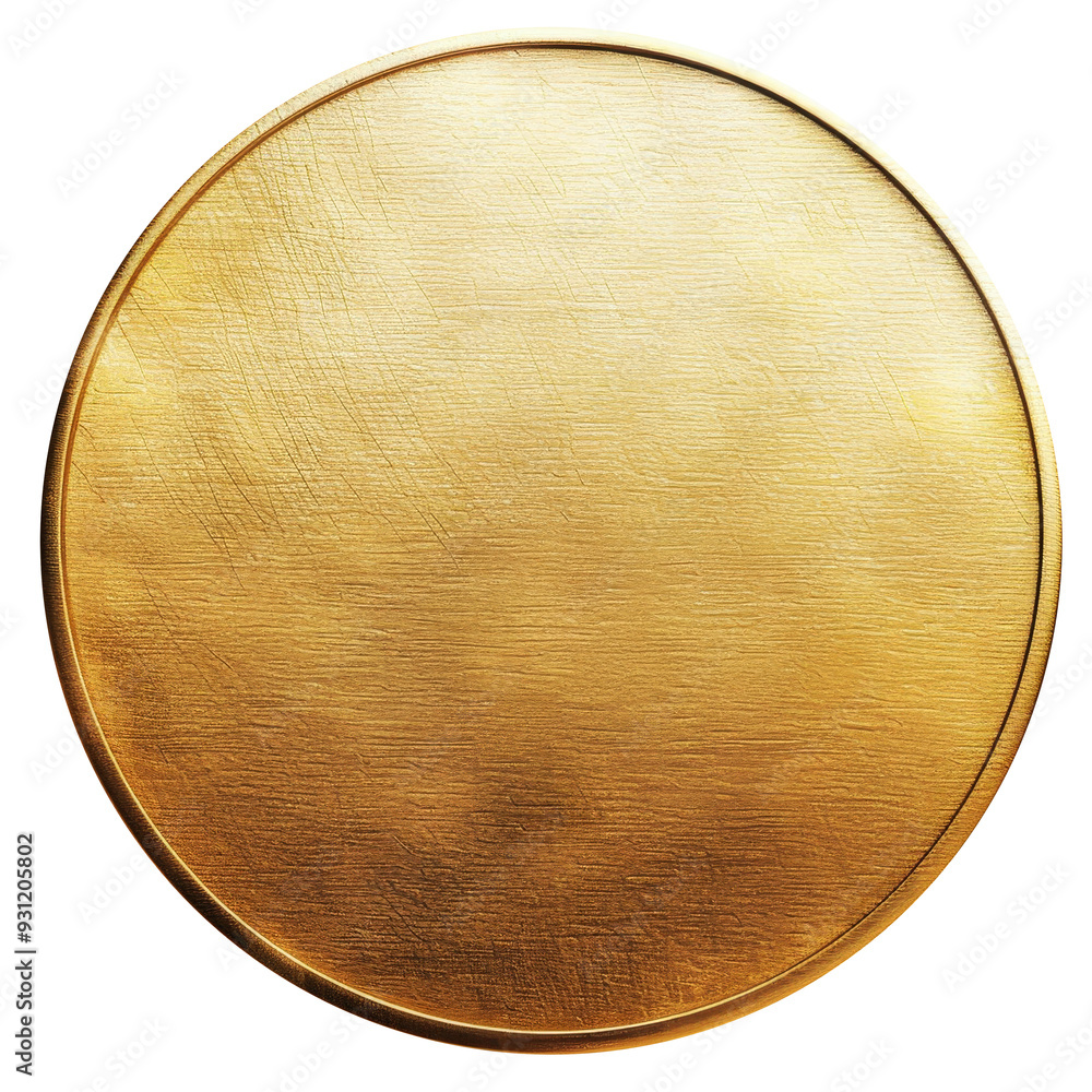 Blank gold coin mockup sticker transparent background PNG clipart Stock ...