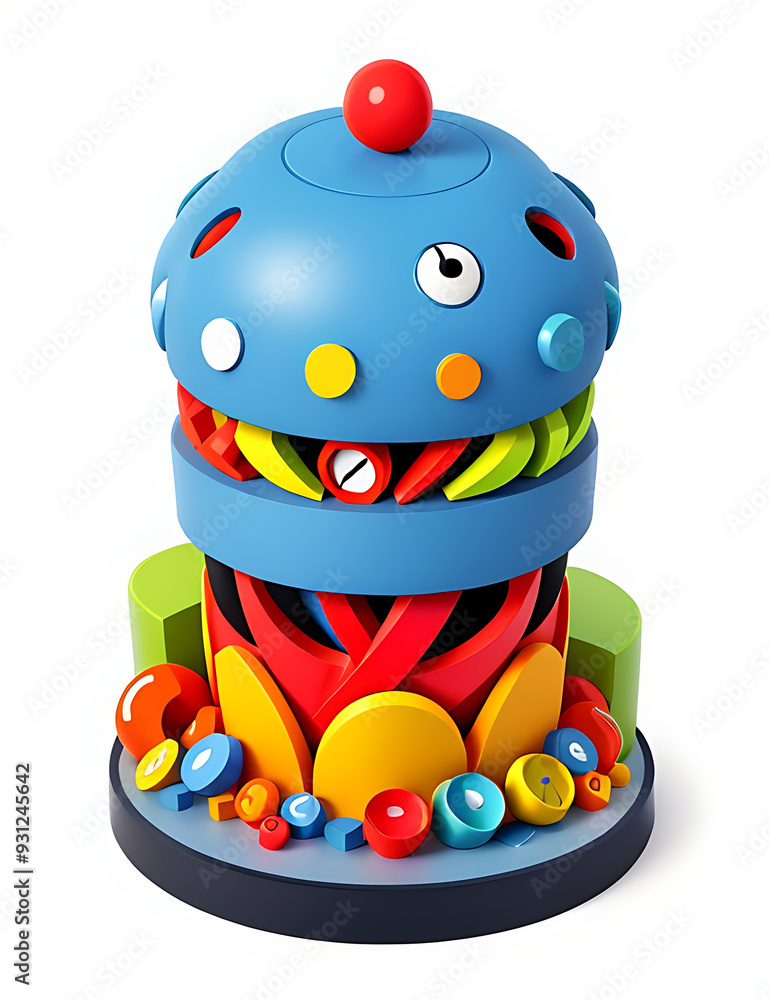 An abstract illustration of cognitive load with representations of ...