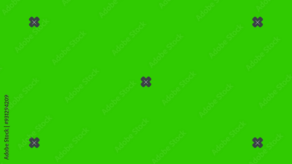 Green screen background, VFX motion tracking markers. Green screen ...