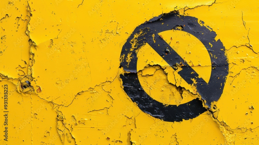 Anti-AI Protest Graffiti, a grunge symbol representing resistance ...