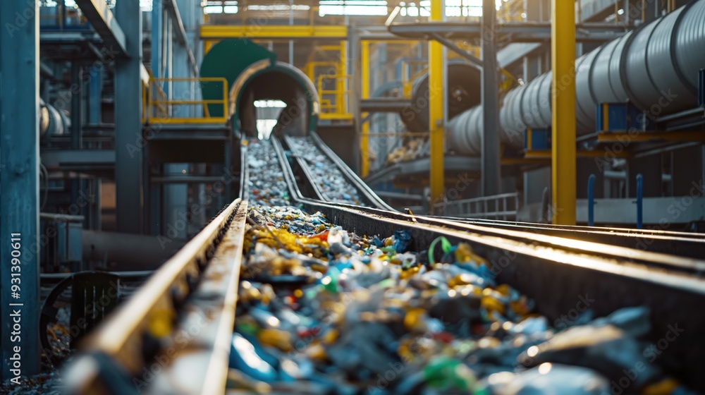 Innovative Recycling Plant Transforming Plastic Waste into New Products ...