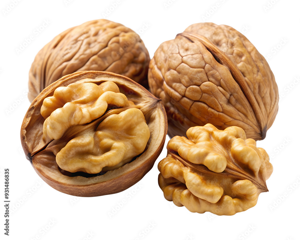 Walnut isolated on transparent background png Stock Photo | Adobe Stock