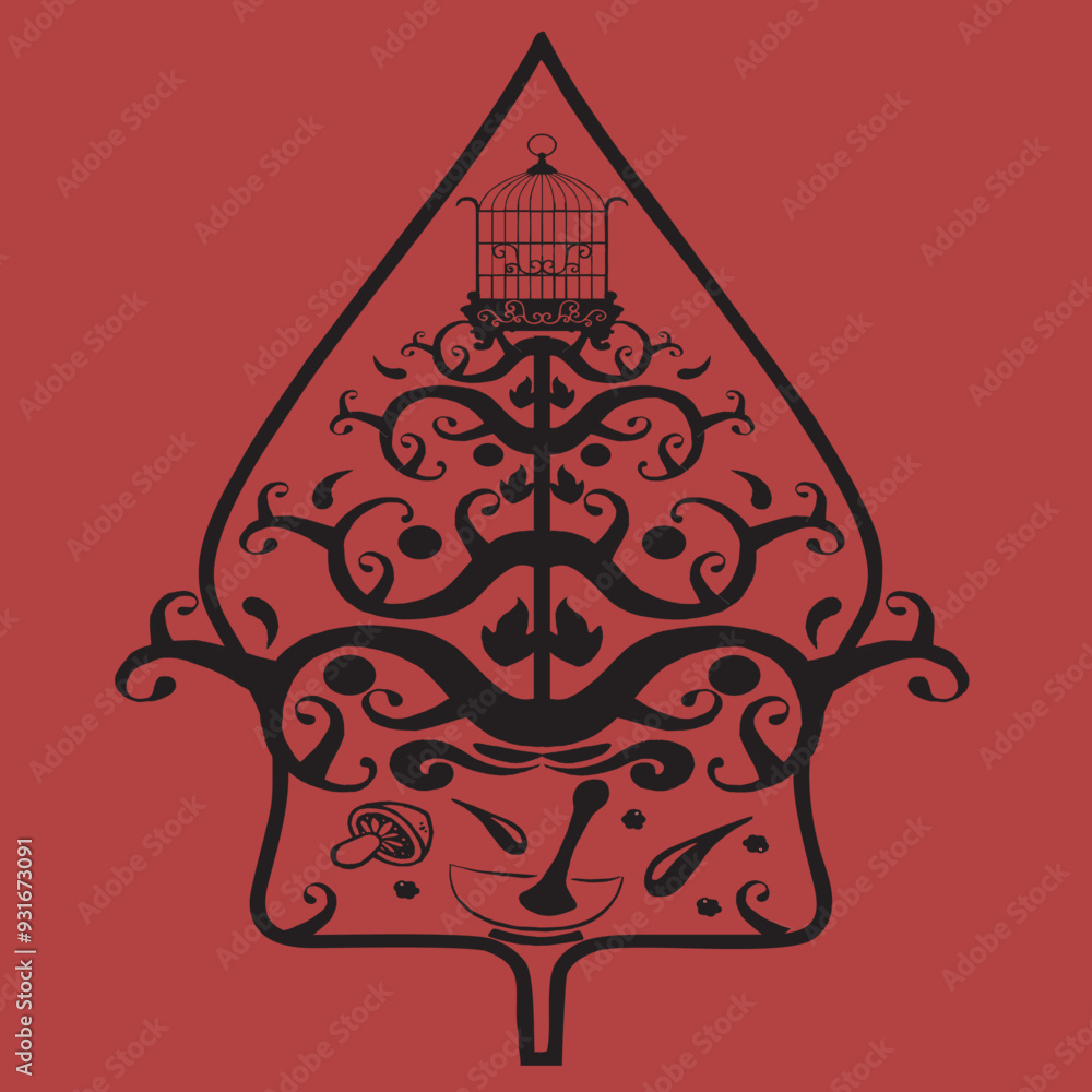 gunungan wayang is the symbol of universe and its creatures as the ...