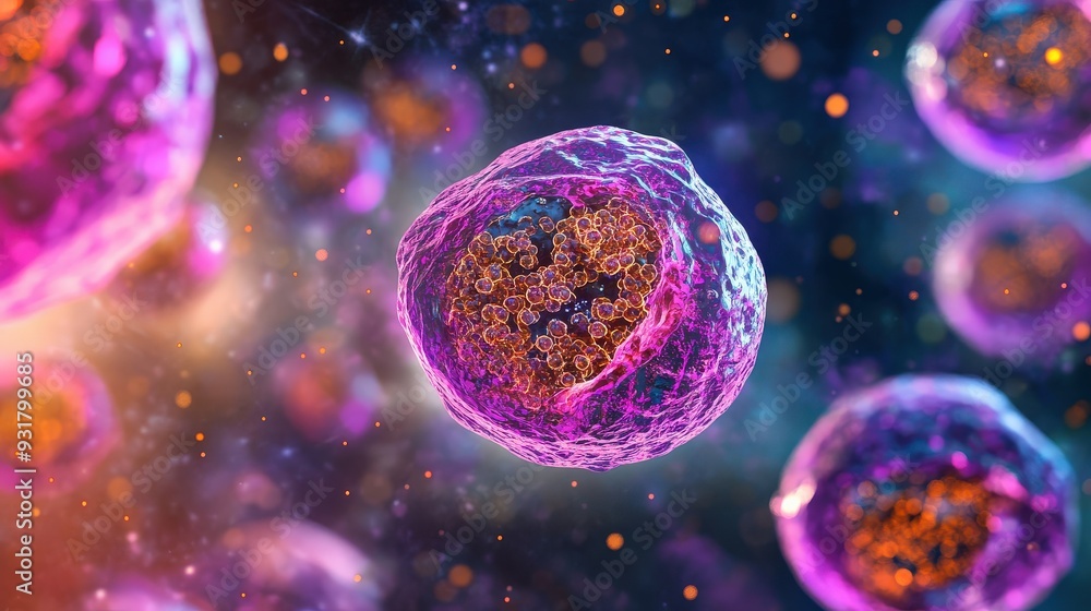 Pancreatic cells are shown producing insulin, showcasing their vital ...