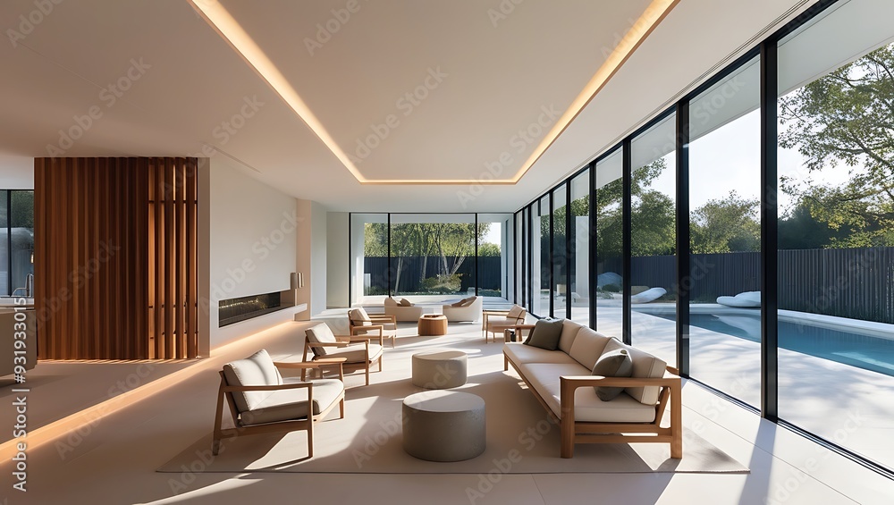 This serene and modern space is a perfect example of how natural light ...