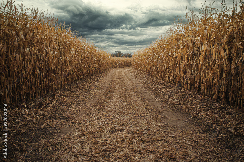 Discover the eerie, twisting pathways of a haunted corn maze guaranteed ...
