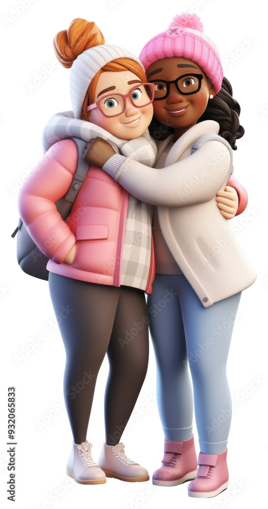 PNG Hugging cartoon transparent background togetherness. Stock ...