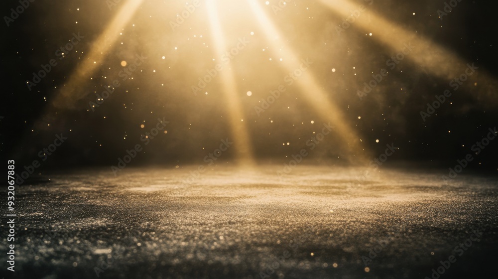 Classic film grain and dust background with a prominent lens flare ...