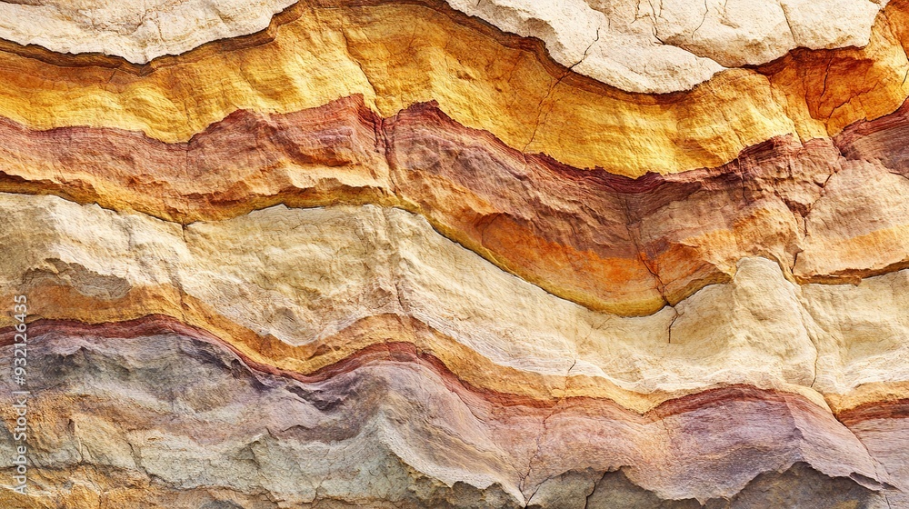 Sedimentary layers background showcasing intricate geological ...
