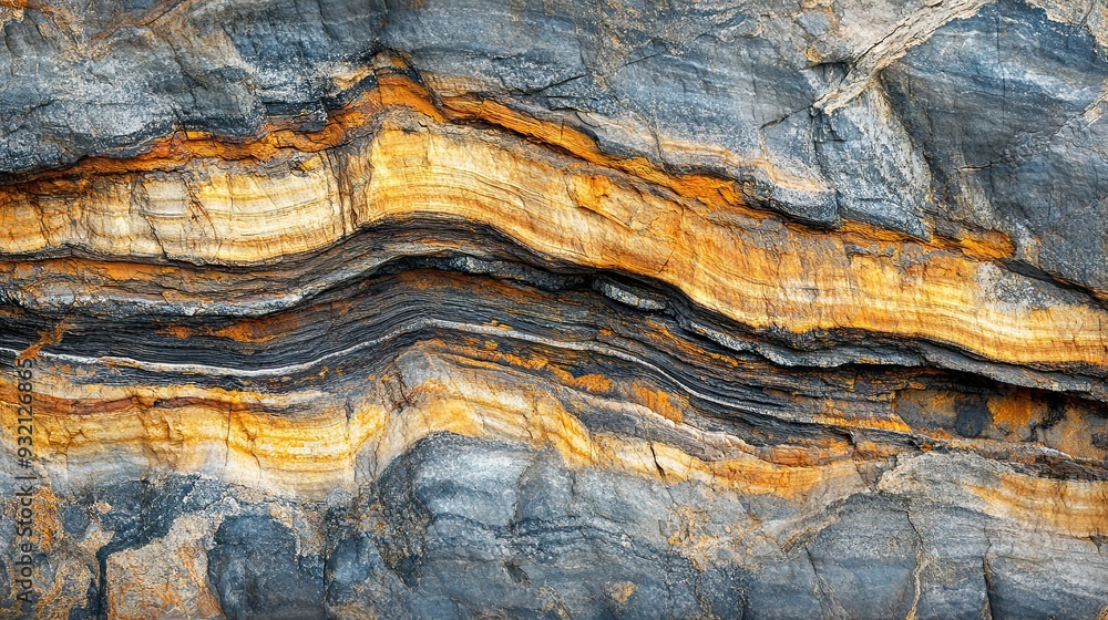 Sedimentary strata background highlighting layered geological patterns ...
