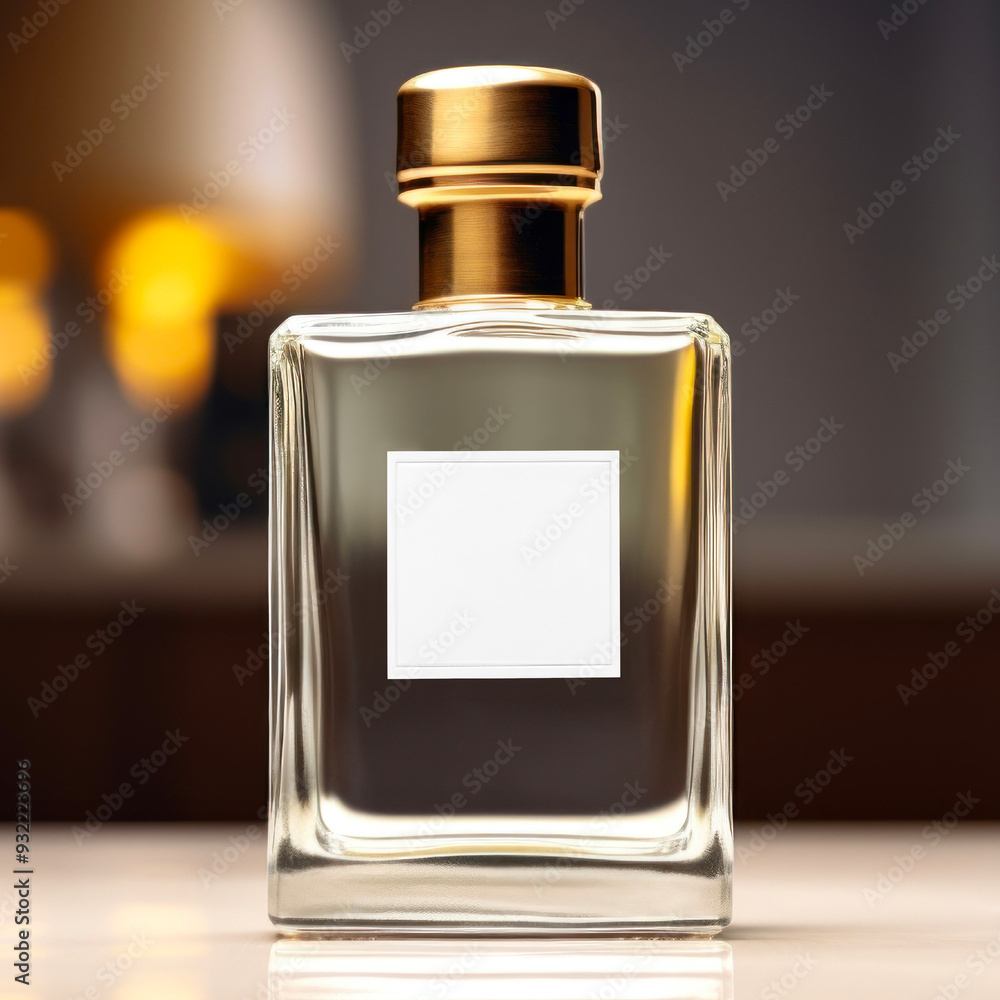 Perfume bottle label png mockup, editable transparent design Stock ...