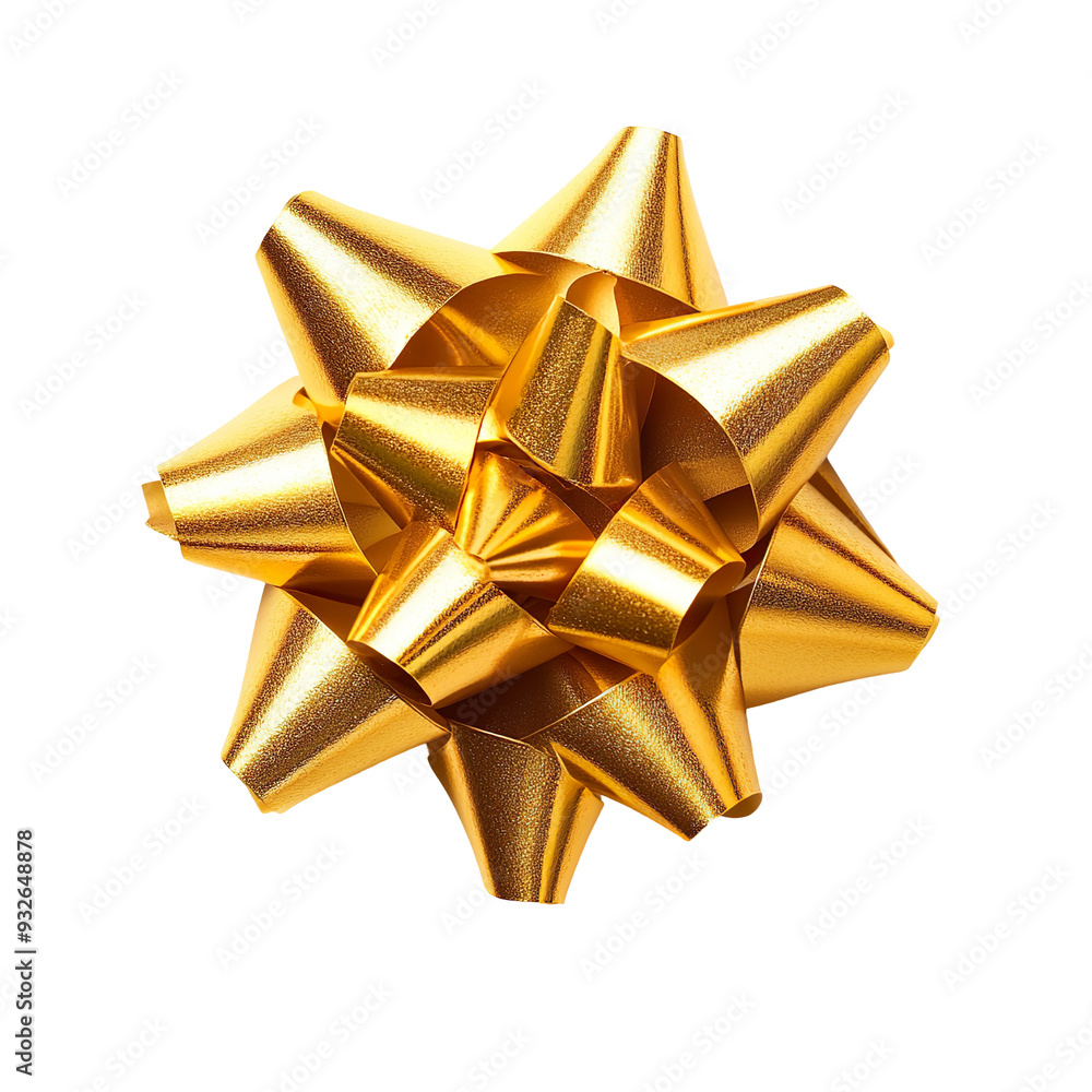 Gold Ribbon Bow Collection for Gift Wrapping and Holiday Decorations ...