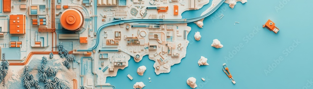 Urban Water Infrastructure Mapping: Detailed Diagram of Pipeline ...