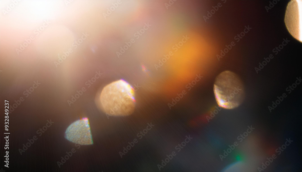 Crystal Optical Flare Film Dust Overlay Effect Vintage Abstract Bokeh ...