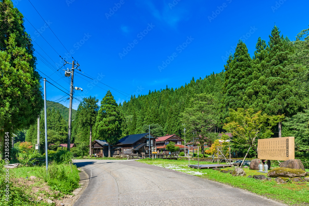 Suginomizu village, Kagahigashitani, Kaga City, Mountain village ...