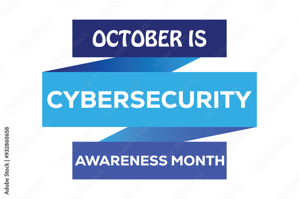 cybersecurity awareness month. banner background vector illustration ...